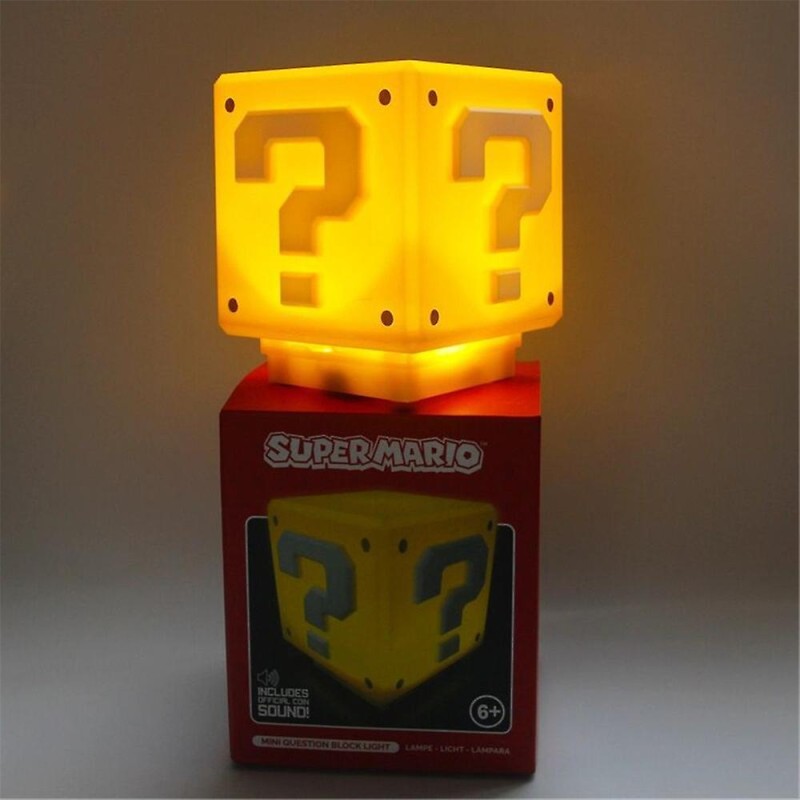 Super Mario Bros Question Block LED Night Light | Atmosphere Lamp, USB ...