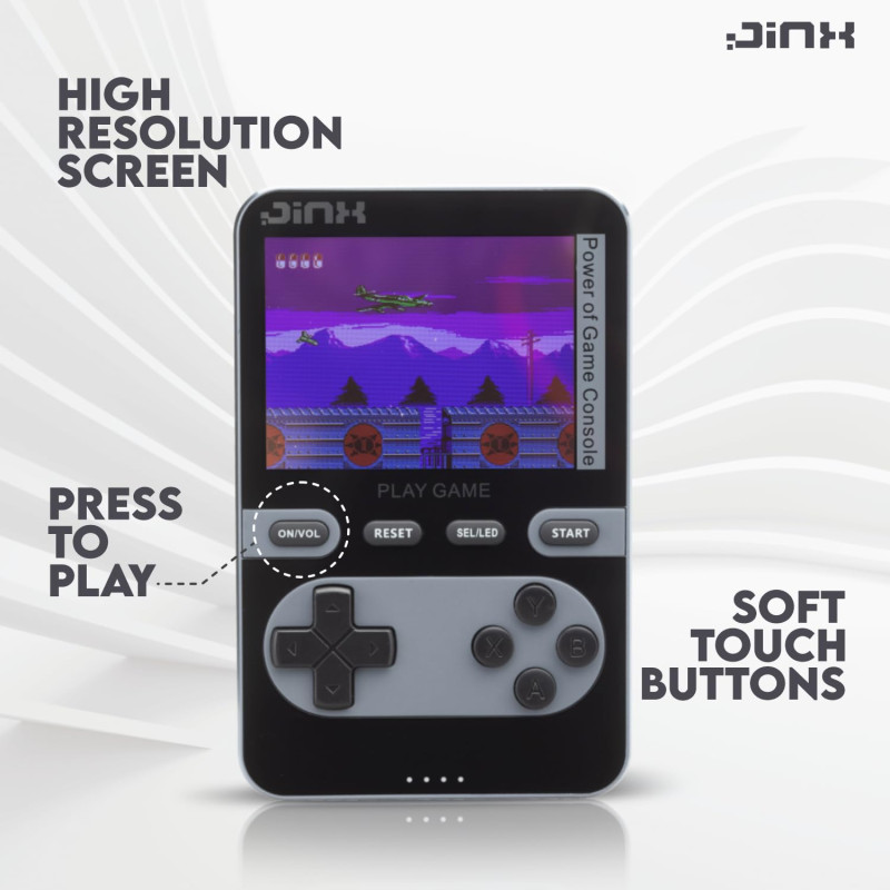 Retro Game Console Powerbank with 500 Games | Portable Charger and Gaming